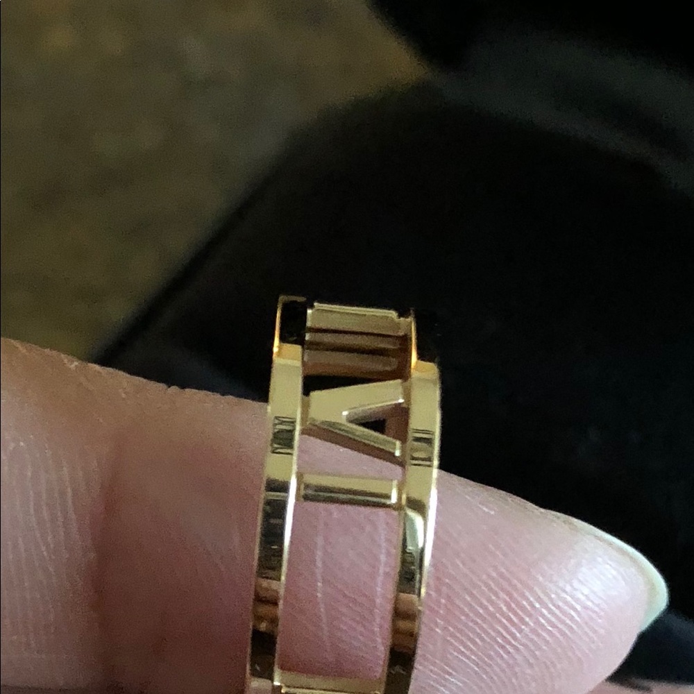 Tiffany And Co Atlas Rose Gold 18k Ring. - Gem